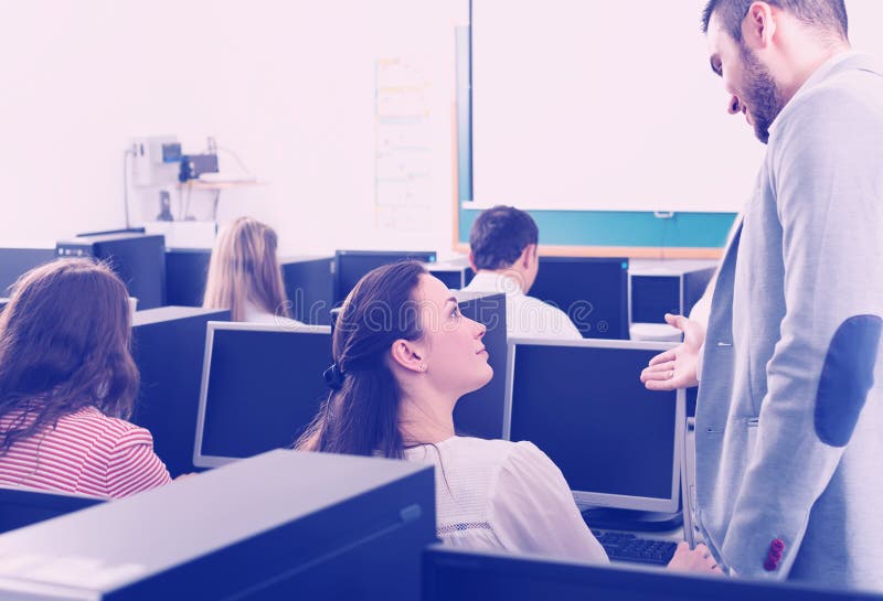 Supervisor Giving Instructions To Team Stock Photo - Image of clerk ...
