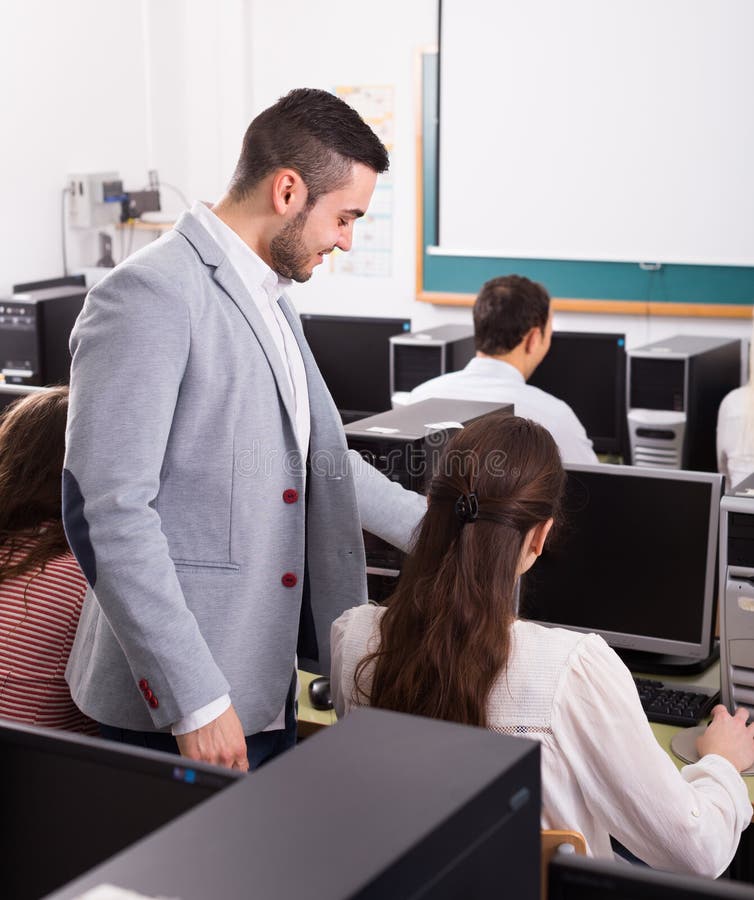 Supervisor Giving Instructions To Team Stock Image - Image of employee ...