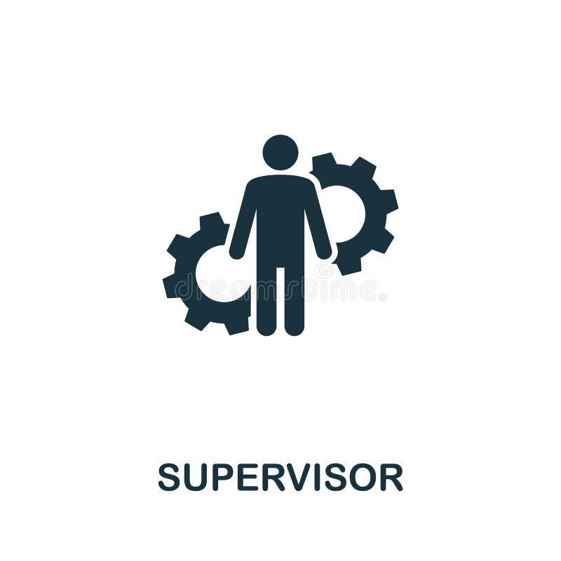 Supervisor Icon Vector From Supermarket Concept. Thin Line Illustration ...
