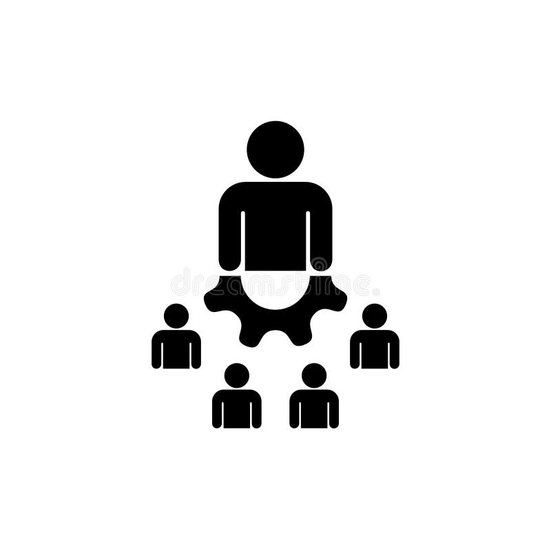 Supervisor Icon Symbol with Shadow Stock Vector - Illustration of ...