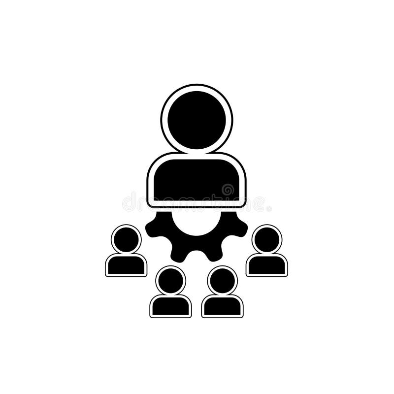 Supervisor Icon Symbol with Shadow Stock Vector - Illustration of ...