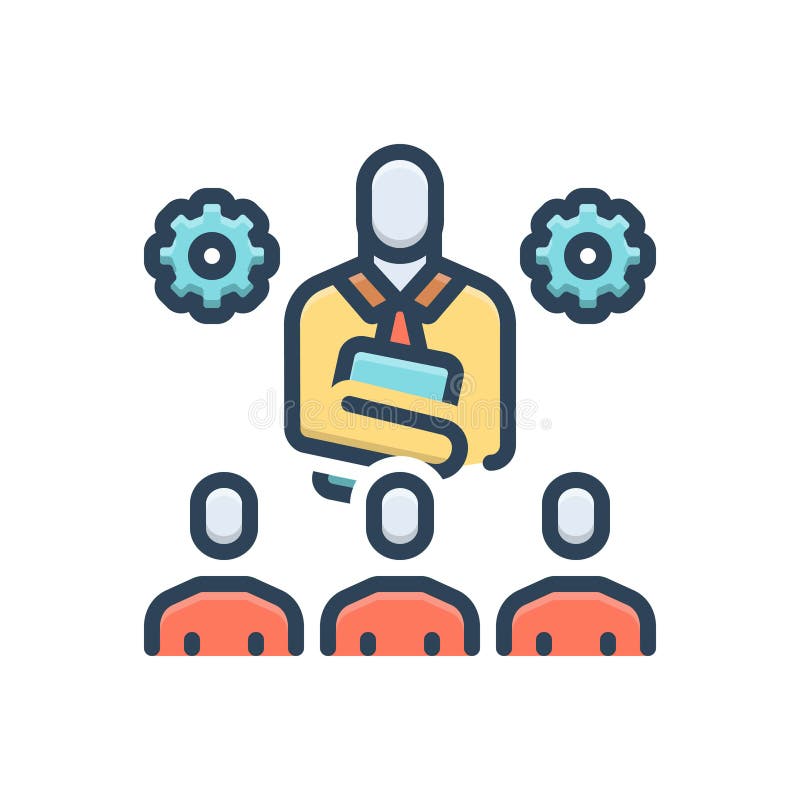 Supervisor Manager Concept. Specialist Guiding Employees with Their ...