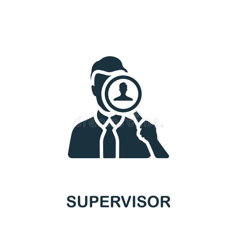 Supervisor Icon. Monochrome Simple Company Structure Icon for Templates ... Supervisor Icon. Monochrome Simple Company Structure Icon for Templates ...