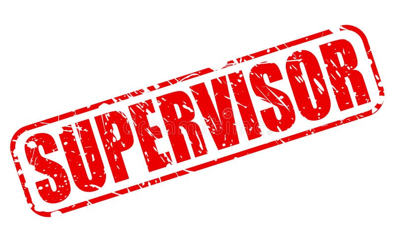 Supervisor red stamp text stock illustration. Illustration of boss ...