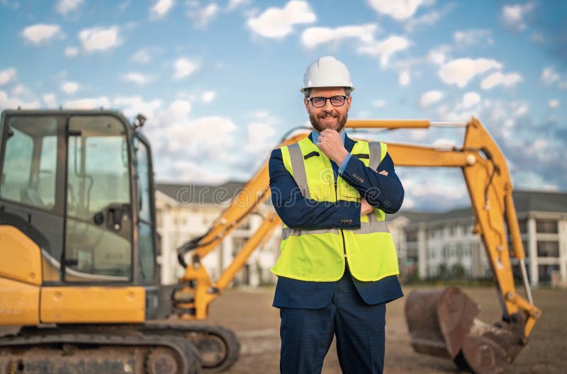 Supervisor in Suit and Helmet. Investor Civil Engineer, Construction ...