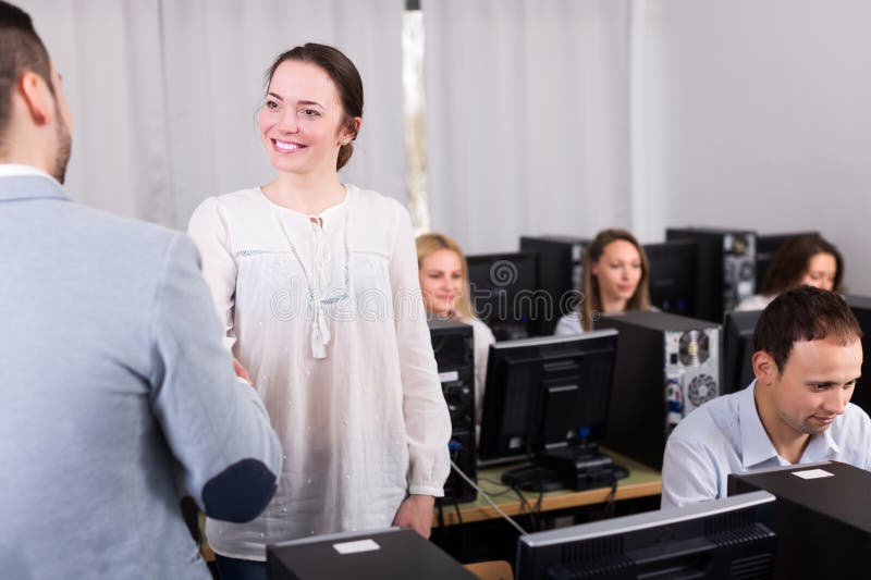 Supervisor Thanking Staff Member Stock Photo - Image of chief, deal ...