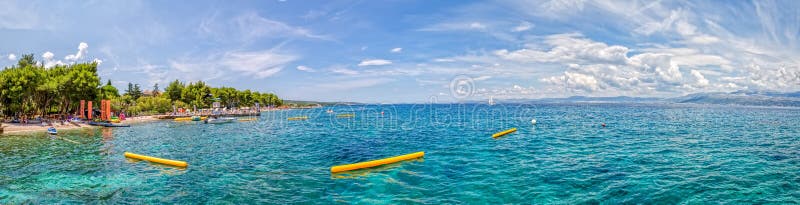 Supetar beach Bili Rat editorial photography. Image of purity - 48659062