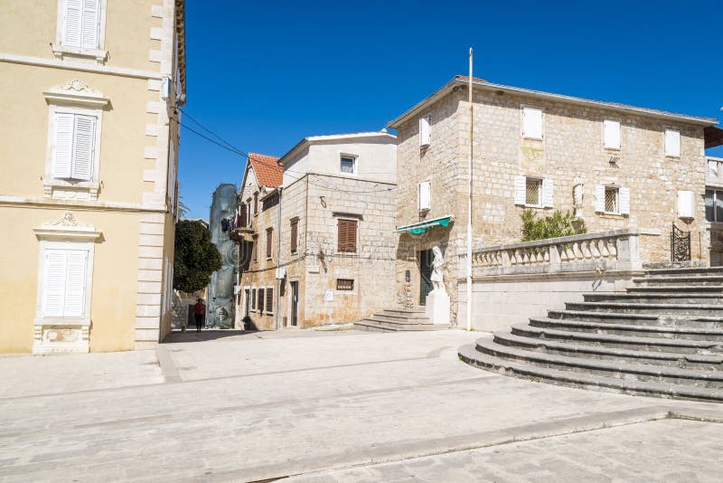 Supetar Town, Brac Island, Croatia Stock Image - Image of beautiful ...