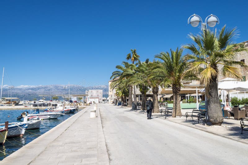 Supetar Town, Brac Island, Croatia Editorial Stock Photo - Image of ...