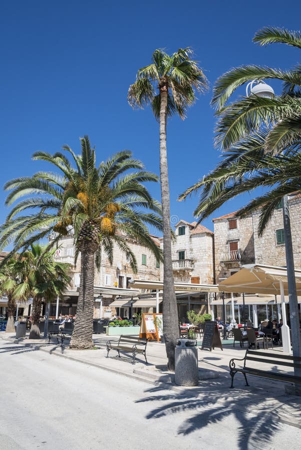 Supetar Town, Brac Island, Croatia Editorial Stock Photo - Image of ...