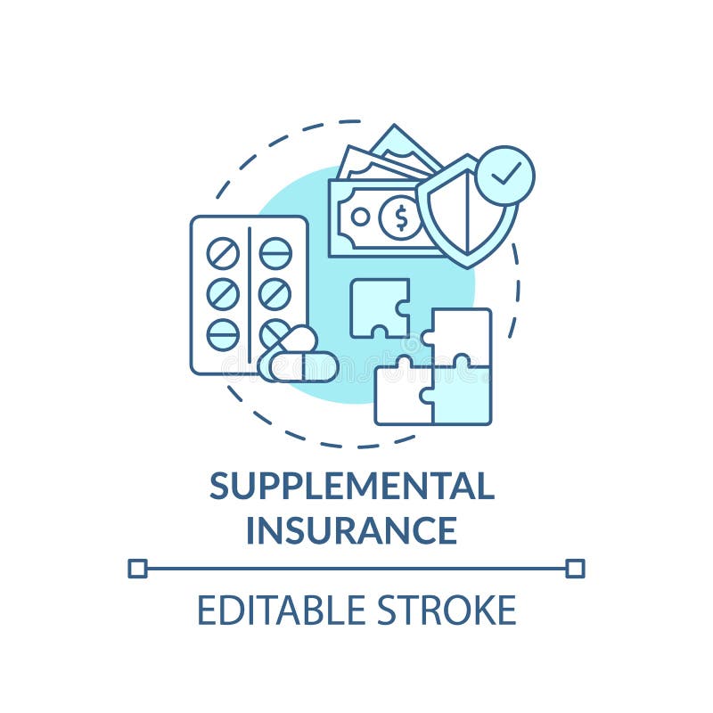 Supplemental Insurance Concept Icon Stock Vector - Illustration of ...
