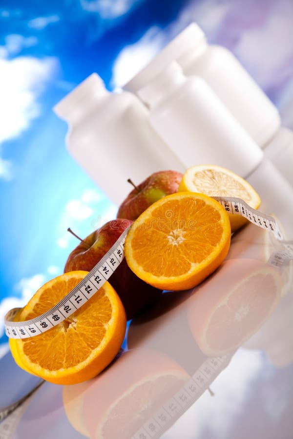 Supplements Background, Bright Colorful Tone Concept Stock Photo ...