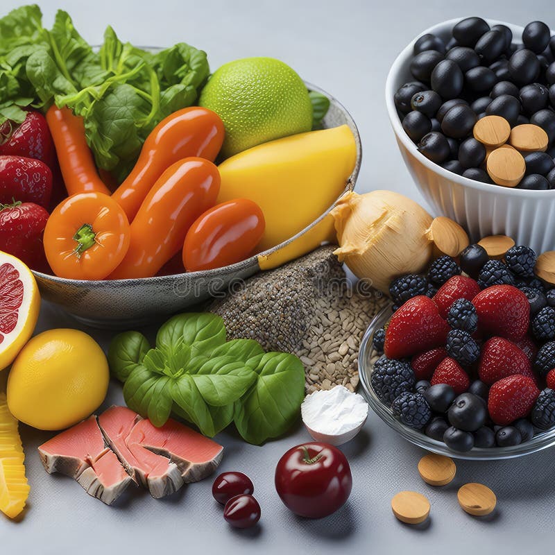 Supplements Can Bridge Potential Nutrient Gaps in Certain Diets. Stock ...