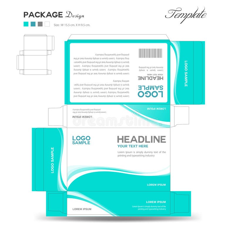 Cosmetic Box Design, Supplements Box Template, Package Design Template ...