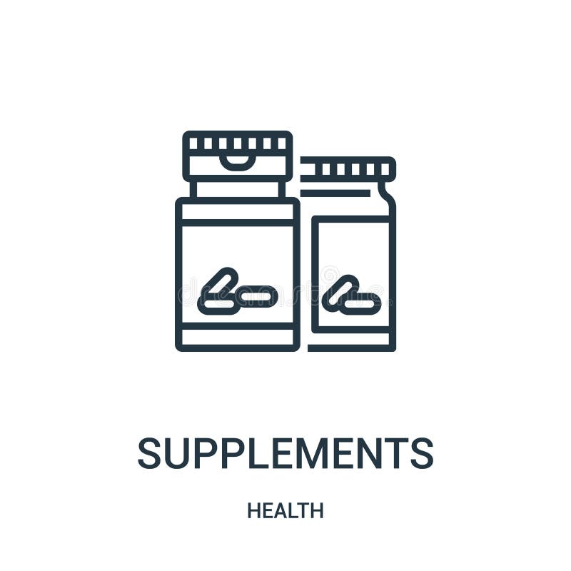 Vitamins Icon Vector from Diet and Nutrition Collection. Thin Line ...