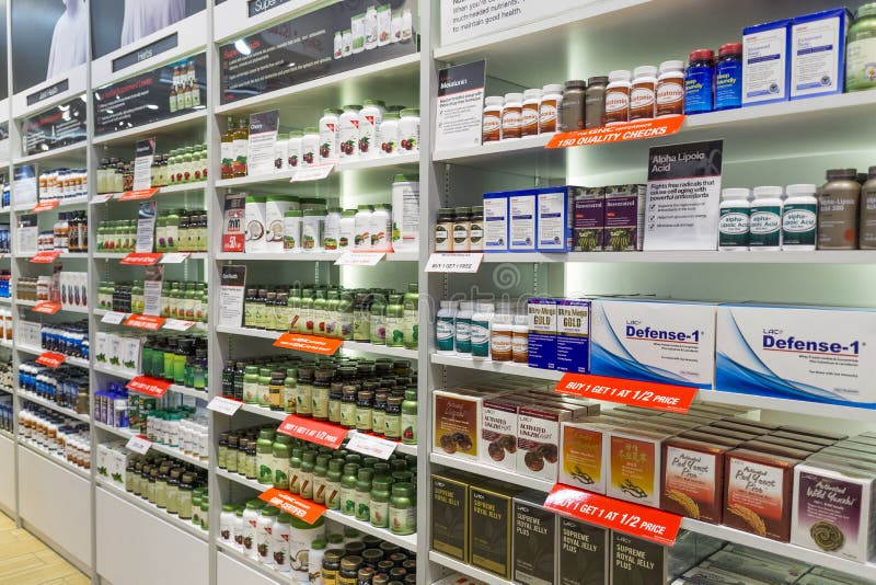 Vitamins And Supplements On Shelves Editorial Photography - Image of ...