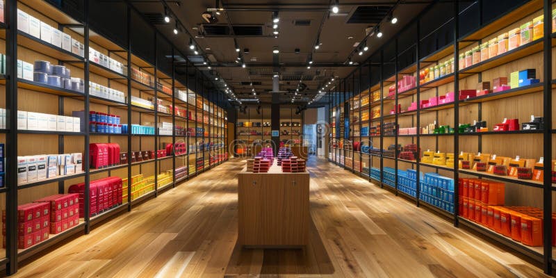 Supplier Grocery Store in the Shopping Center Stock Photo - Image of ...