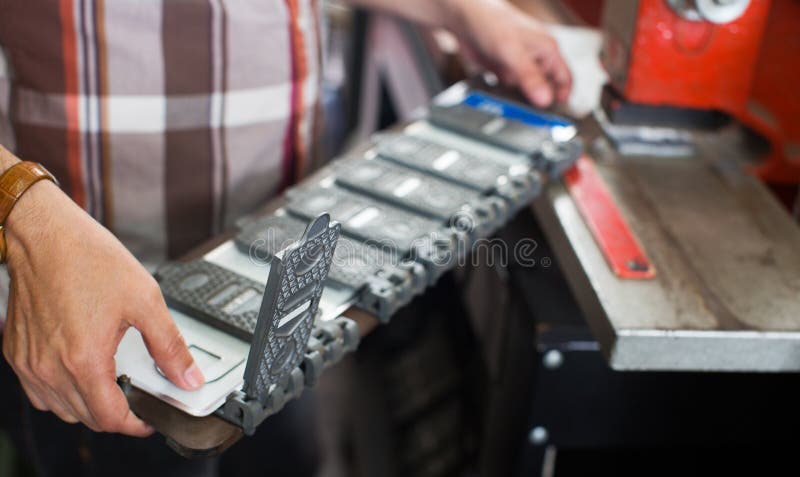 Supplier Making Car Number Plate Stock Photo - Image of imprinting ...