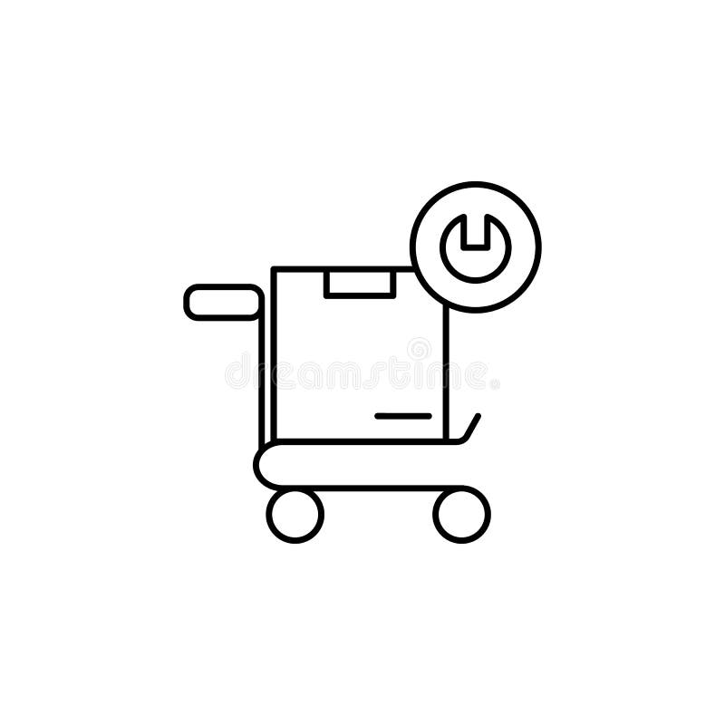 Supplier Manage Box Gear Icon. Element of Consumer Behavior Line Icon ...
