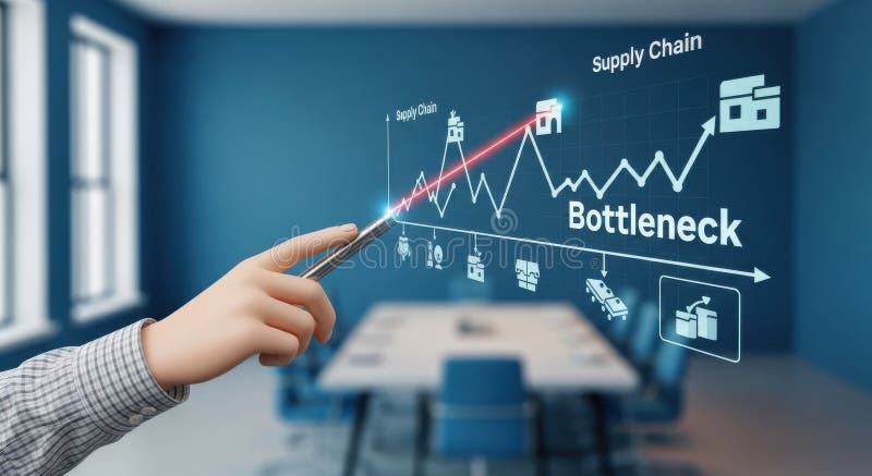 Supply Chain Bottleneck Analysis Concept Stock Illustration ...
