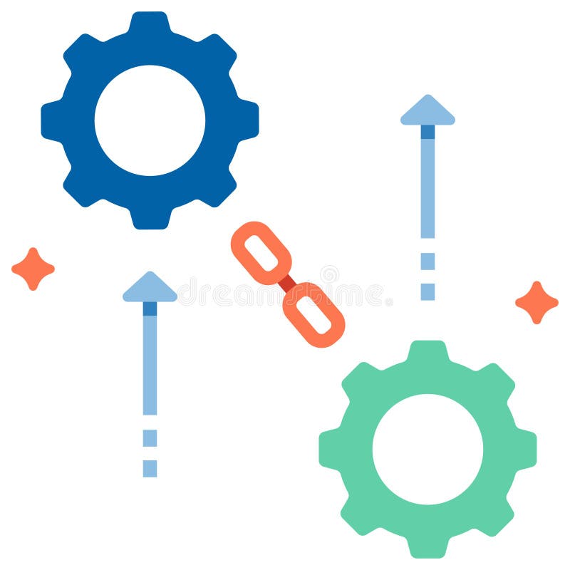 Supply Chain Development Flat Illustration Stock Vector - Illustration ...