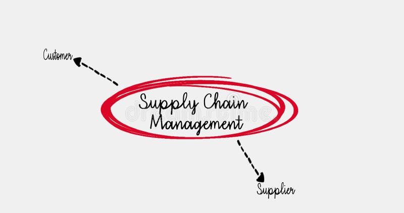 Supply Chain Diagram Representing Key Elements and Processes in ...