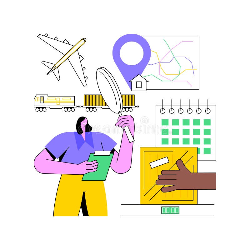 Supply Chain Management Abstract Concept Vector Illustration Stock ...