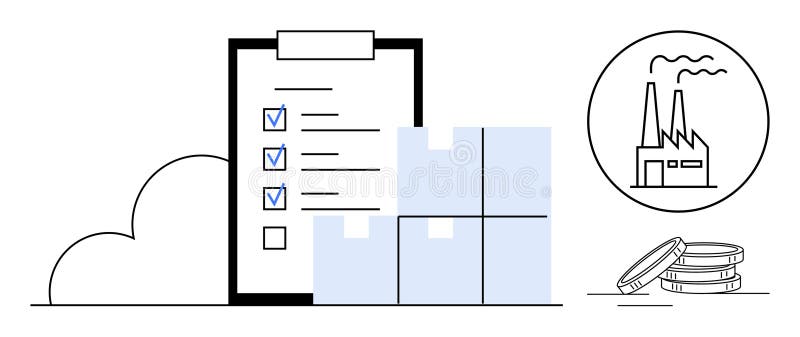 Boxes Checklist Warehouse Stock Illustrations – 776 Boxes Checklist ...