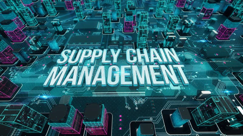 Supply Chain Management with Digital Technology Concept Stock ...