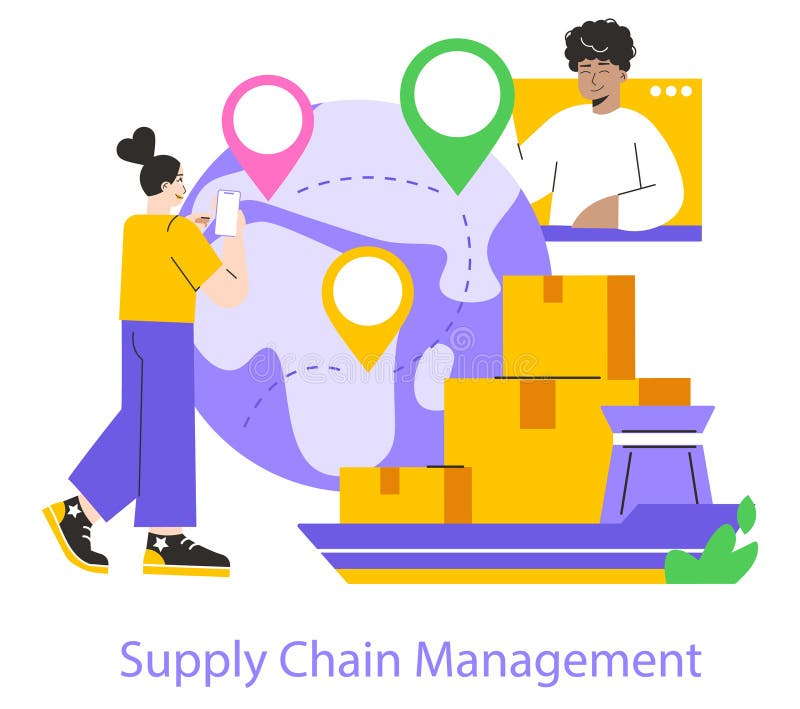 Business Operations. Flat Vector Illustration Stock Vector ...