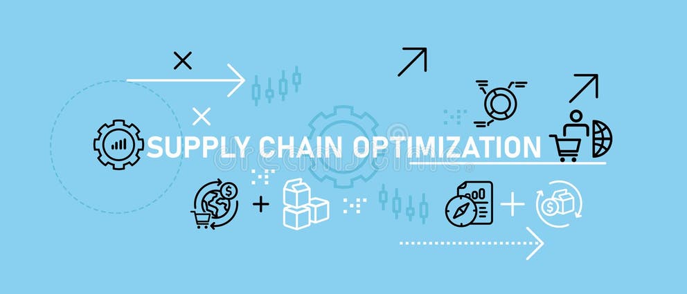Supply Chain Optimization Concept Highlighting Operational Strategy Logistics Network ...