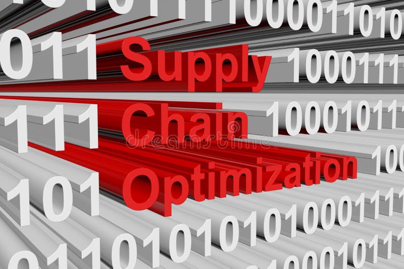Supply chain optimization stock illustration. Illustration of render ...
