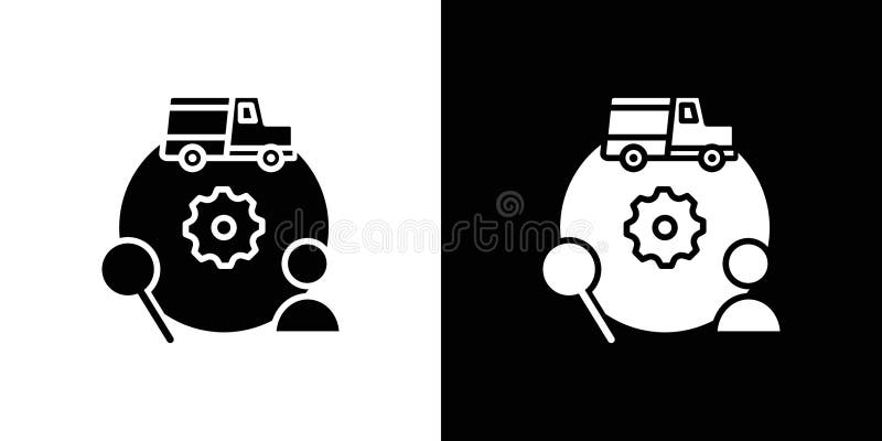 Supply Chain Process Icon Isolated Flat Vector in Outline Stock Vector ...