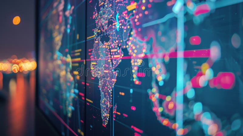 A Supply Chain Pulse Monitor with a Colorcoded Map Displaying Realtime ...