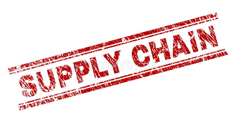 Scratched Textured SUPPLY CHAIN Stamp Seal Stock Vector - Illustration ...