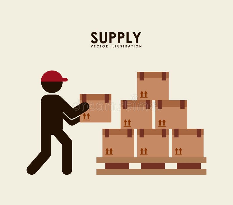 Supply design stock vector. Illustration of heavy, pack - 47141657