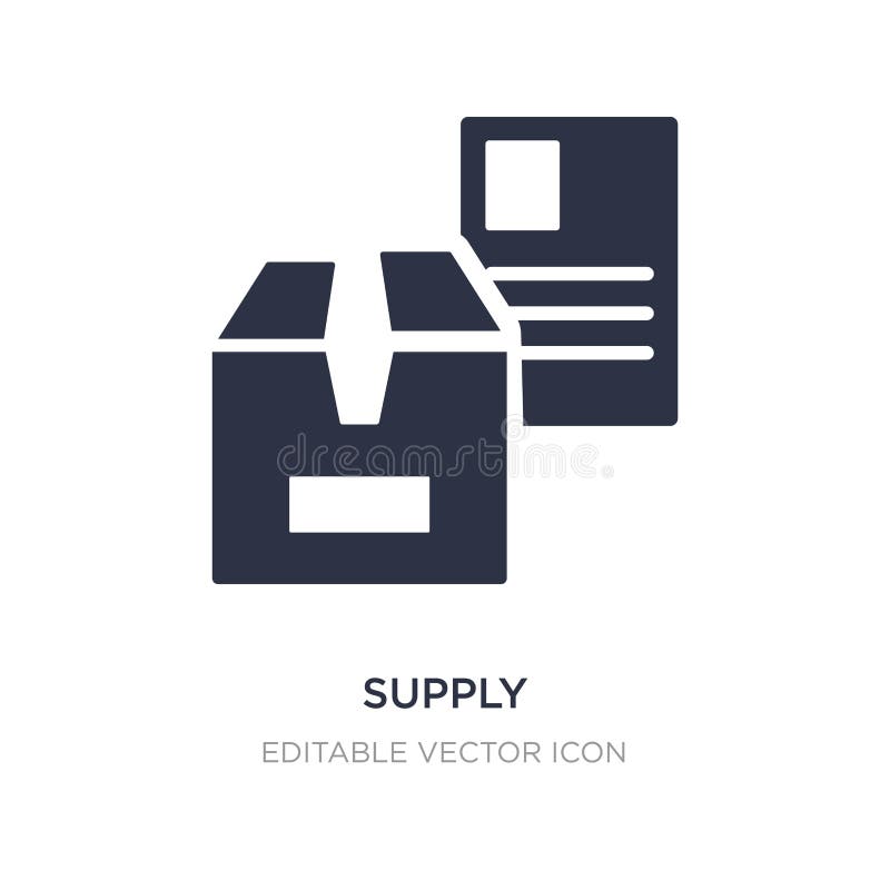 Supply Icon on White Background. Simple Element Illustration from ...