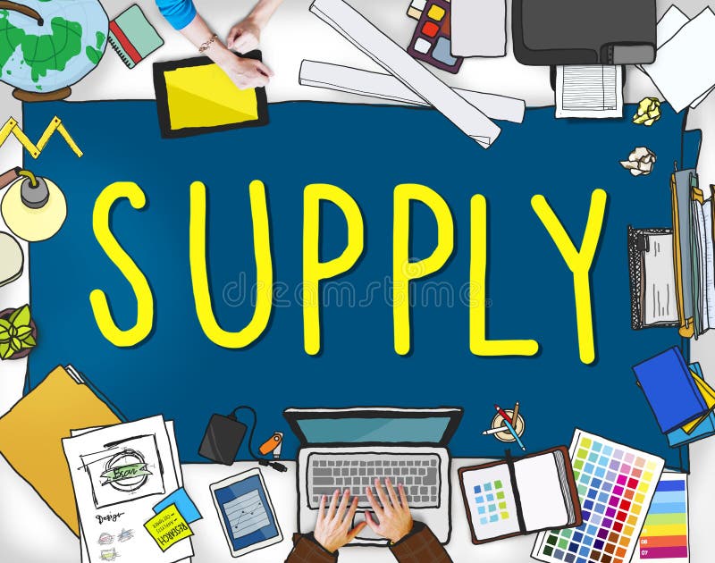 Supply Production Strategy Distribution Business Concept Stock ...