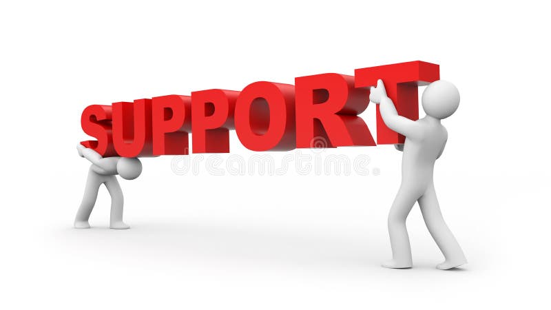 Support stock illustration. Illustration of agent, beautiful - 10684169
