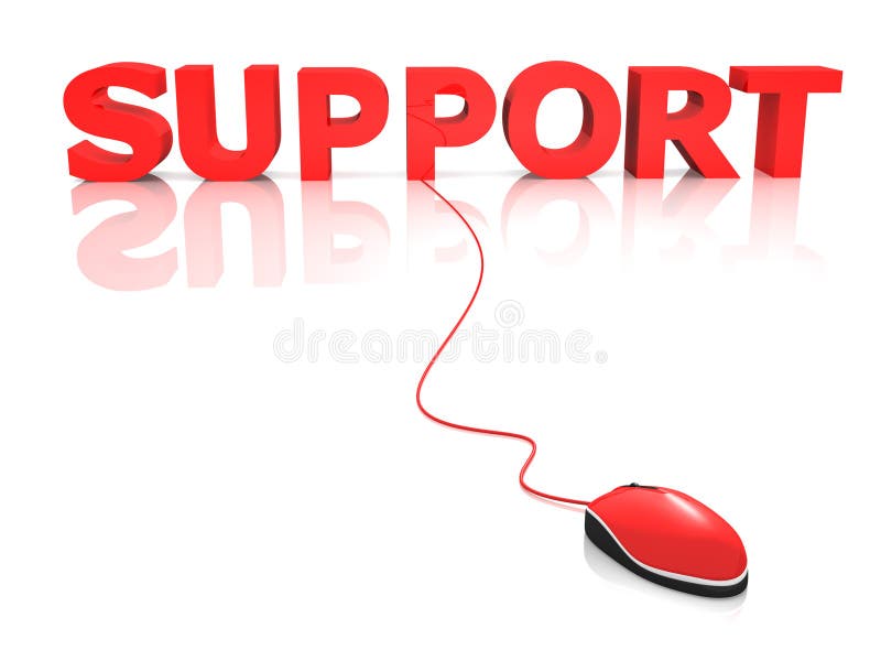 Support stock illustration. Illustration of mouse, message - 10832315