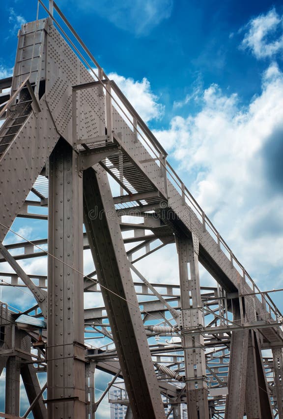 Support above the bridge stock image. Image of crossbeam - 30790659