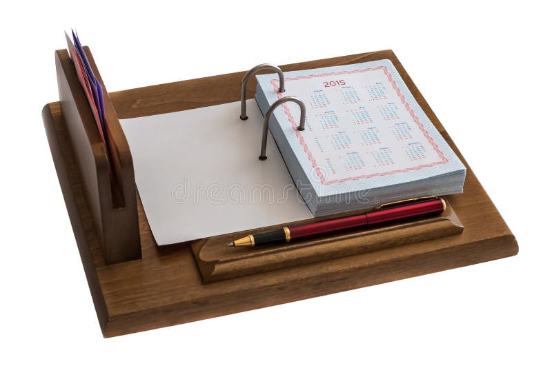 Support for an Appointment Desk Calendar Stock Photo - Image of handle ...