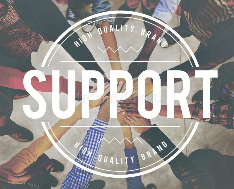 Support Assistance Advice Coaching Help Team Concept Stock Photo ...