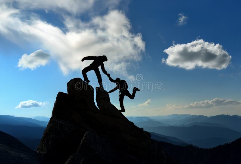 The Secret To Rising Together: Confidence and Perseverance Stock Photo ...