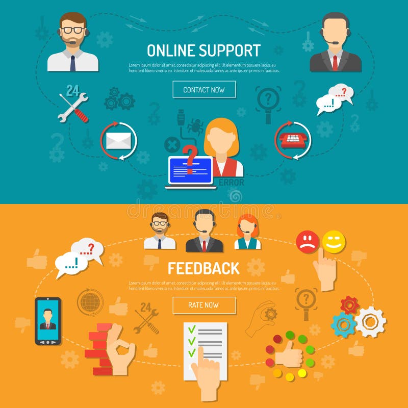 Support Banner Set stock vector. Illustration of isolated - 54937848