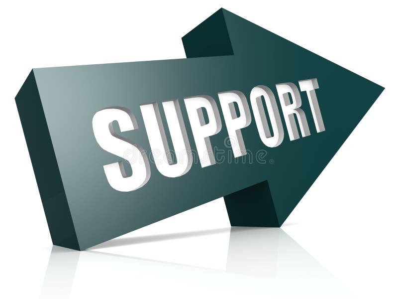 Support blue banner stock illustration. Illustration of business - 26933170