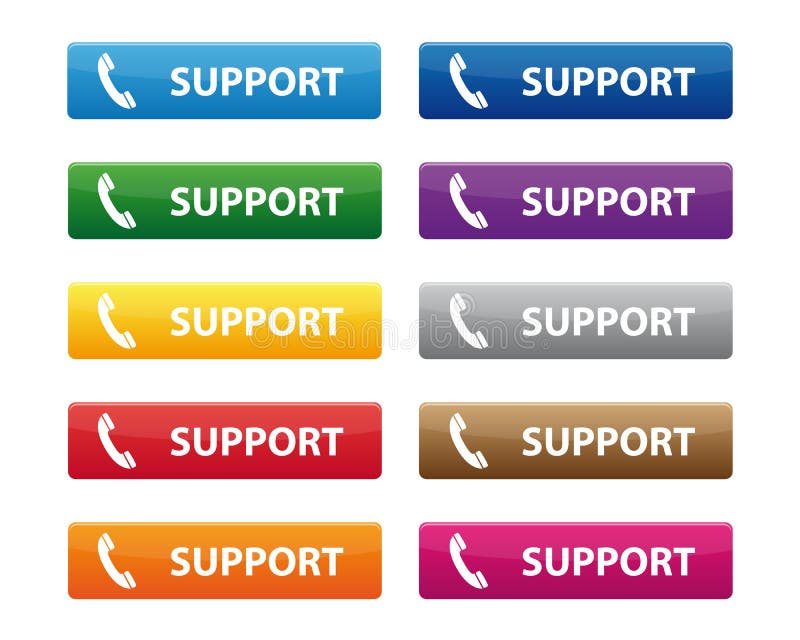 Contact us buttons stock vector. Illustration of isolated - 24573046