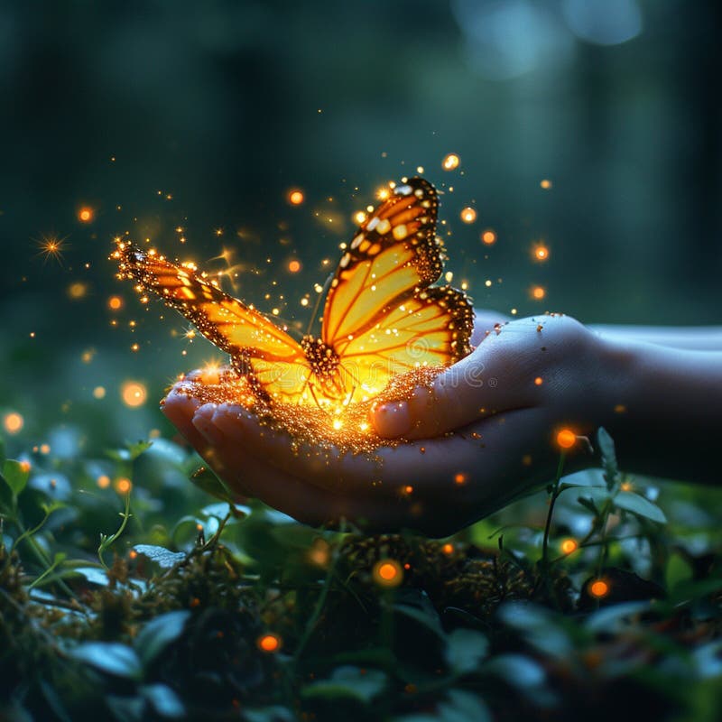 Support and Care. a Little Magic and Hope Stock Illustration ...