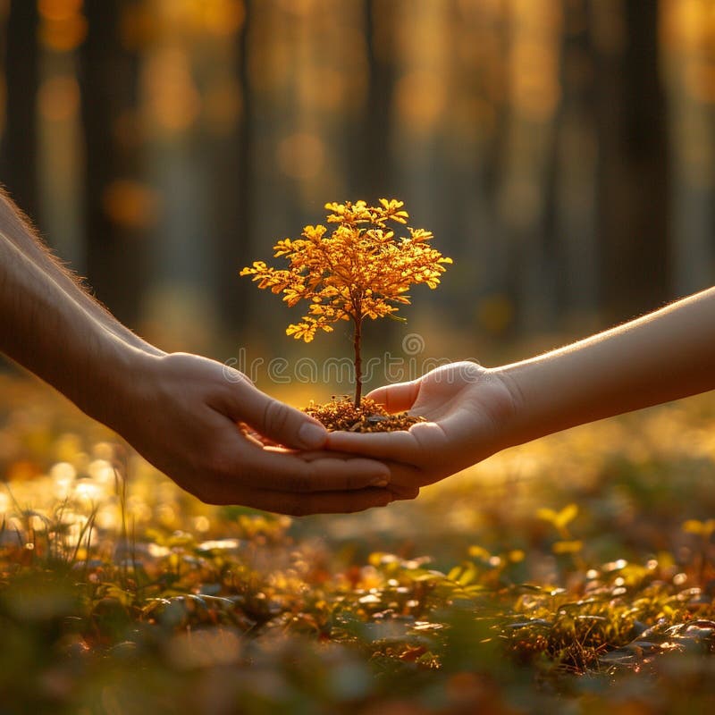 Support and Care. a Little Magic and Hope Stock Illustration ...