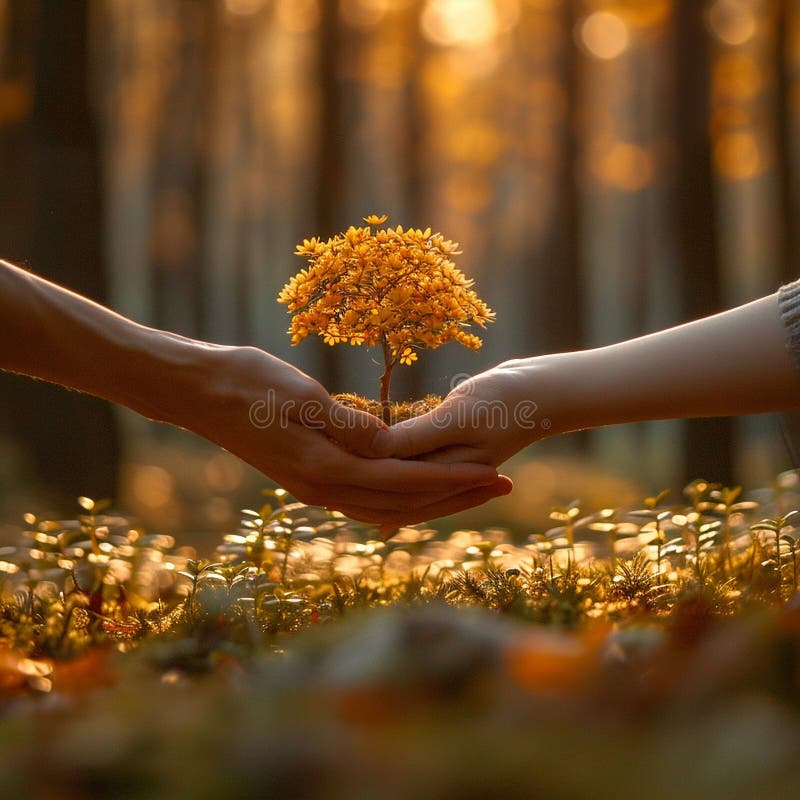 Support and Care. a Little Magic and Hope Stock Illustration ...